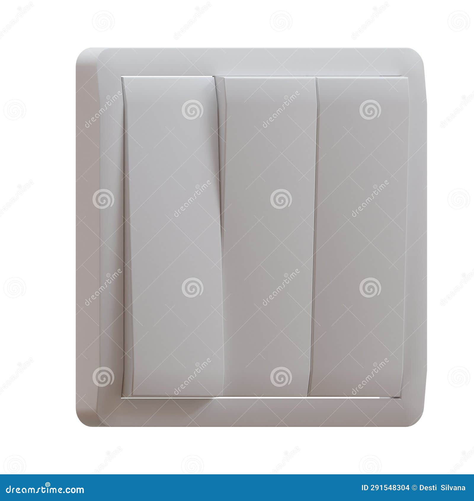 3 Way Switch 3D Render Illustration Stock Illustration - Illustration ...