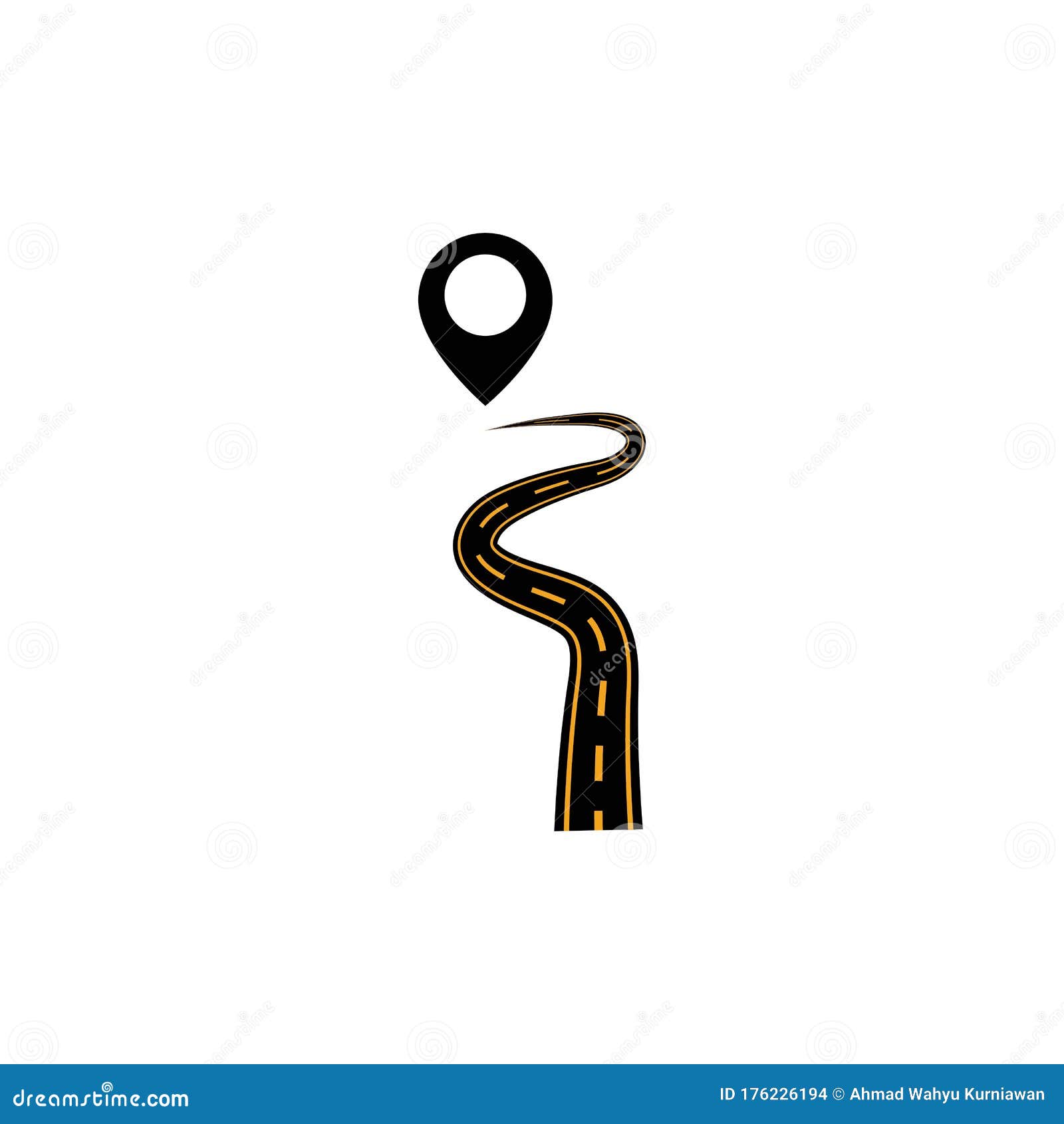 Way symbol stock vector. Illustration of road, icon - 176226194