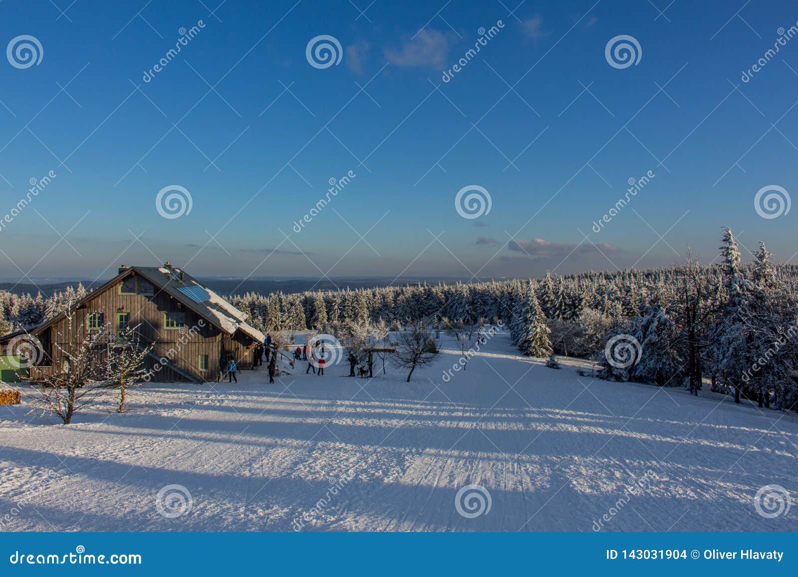On the Way through the Thuringian Forest in Its Full Glory Stock Photo ...