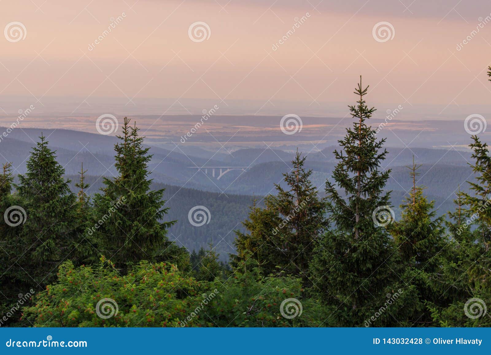 On the Way through the Thuringian Forest in Its Full Glory Stock Photo ...