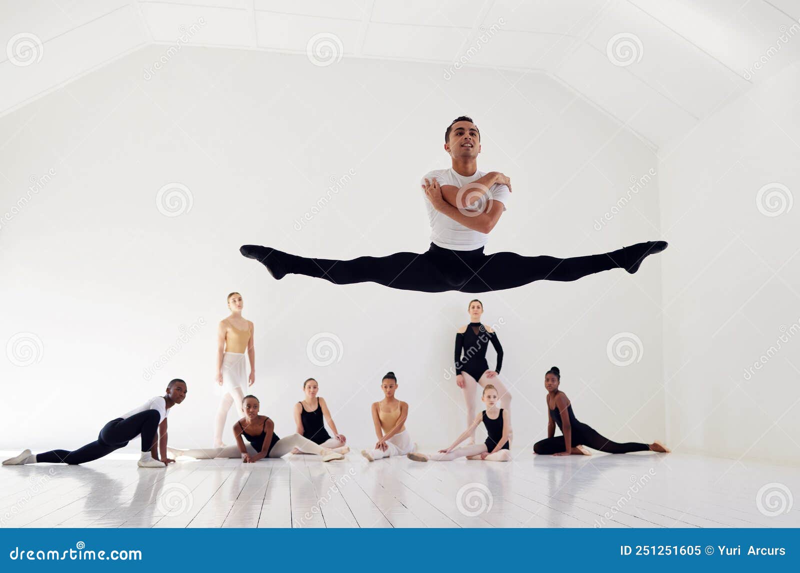 The only Way To Do it is To Do it. a Group of Ballet Dancers Practicing ...