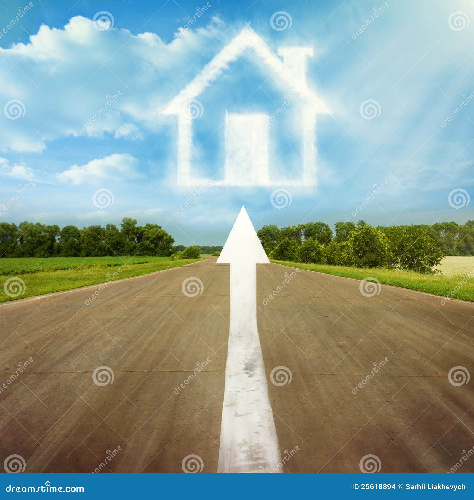 The Way to a Dream stock illustration. Illustration of diligence - 25618894