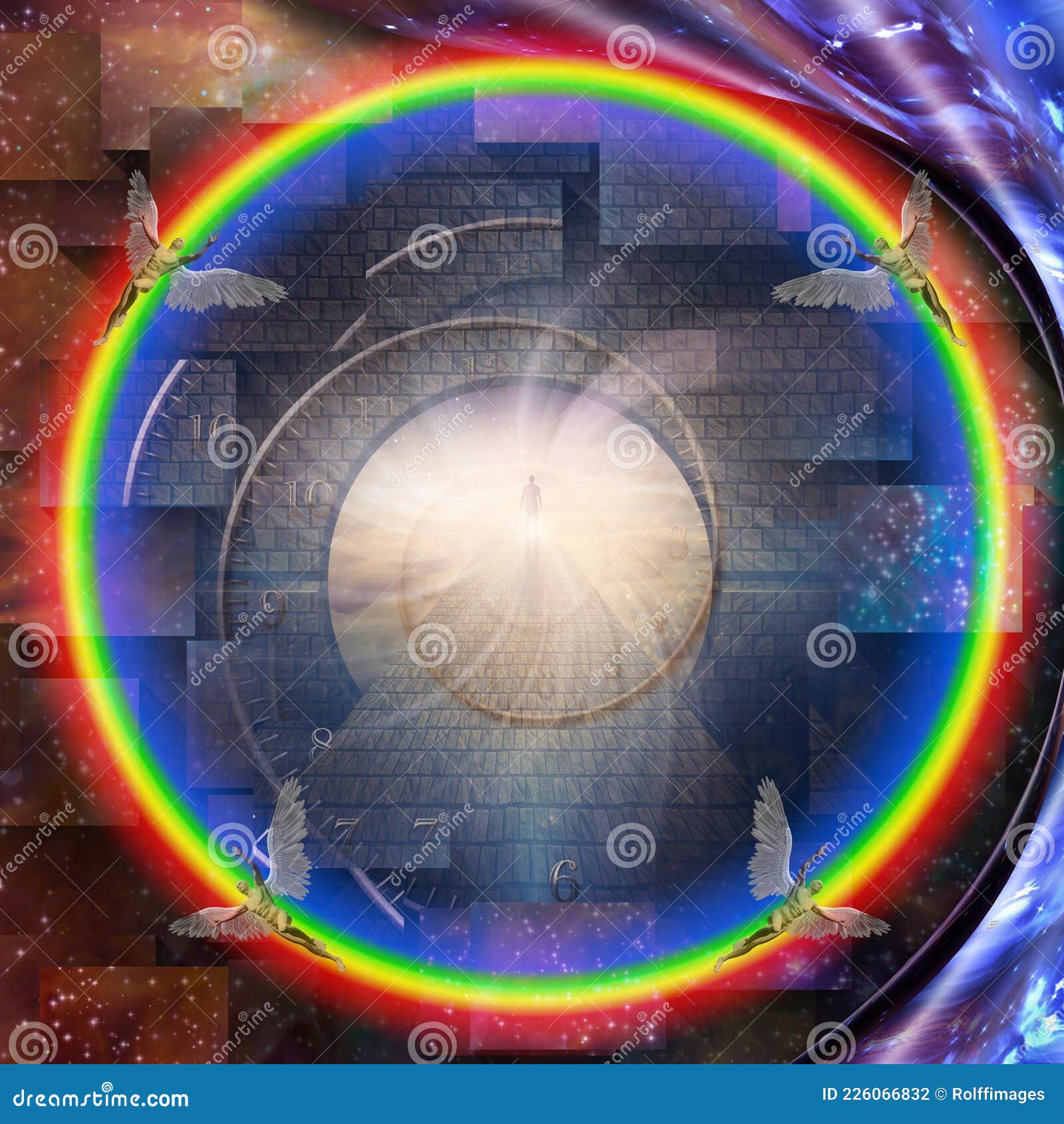 The way to eternity stock illustration. Illustration of fantasy - 226066832