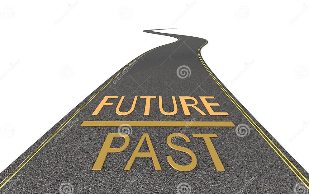 On the way to the future stock illustration. Illustration of hopeful ...