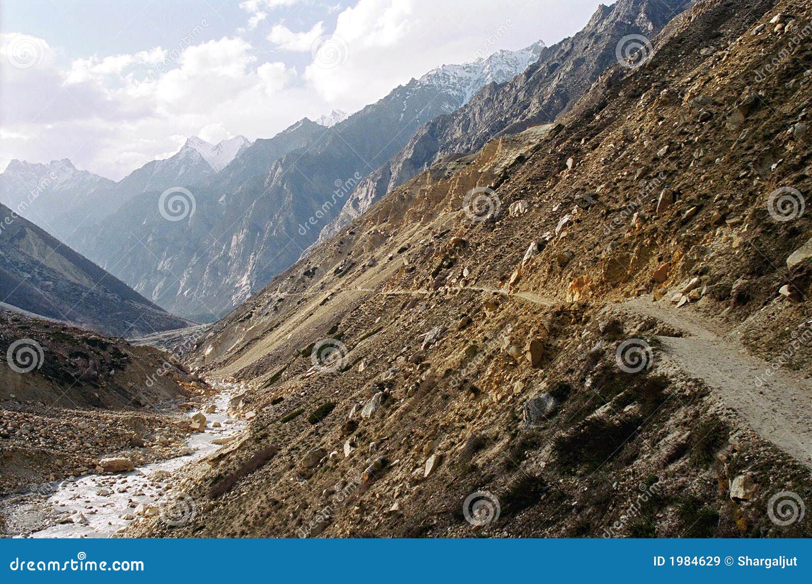 The Way To the Ganges Spring, #1 Stock Image - Image of isolation, calm ...