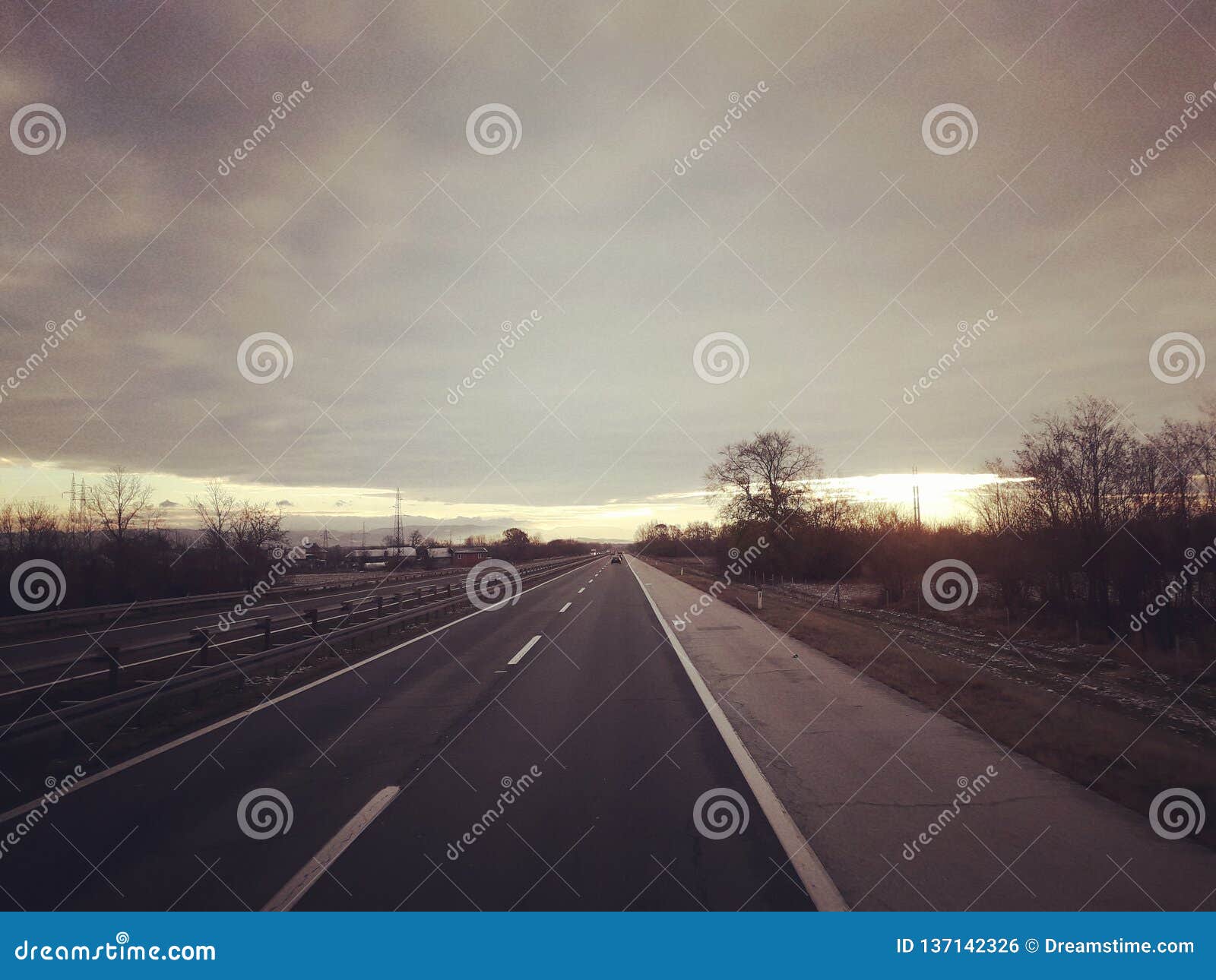 Way to nowhere stock photo. Image of withe, pain, nice - 137142326