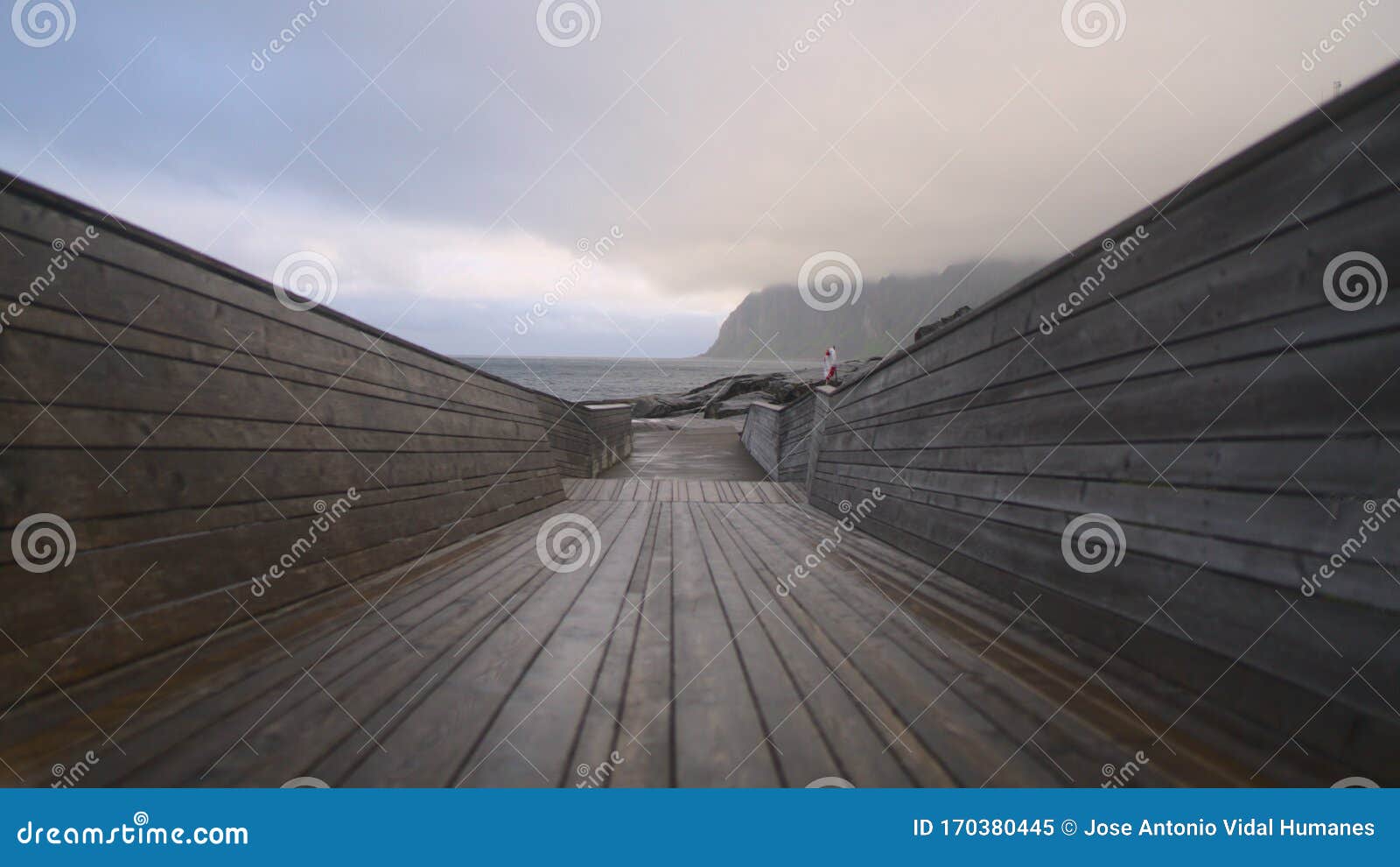 Way to the ocean stock image. Image of path, boardwalk - 170380445