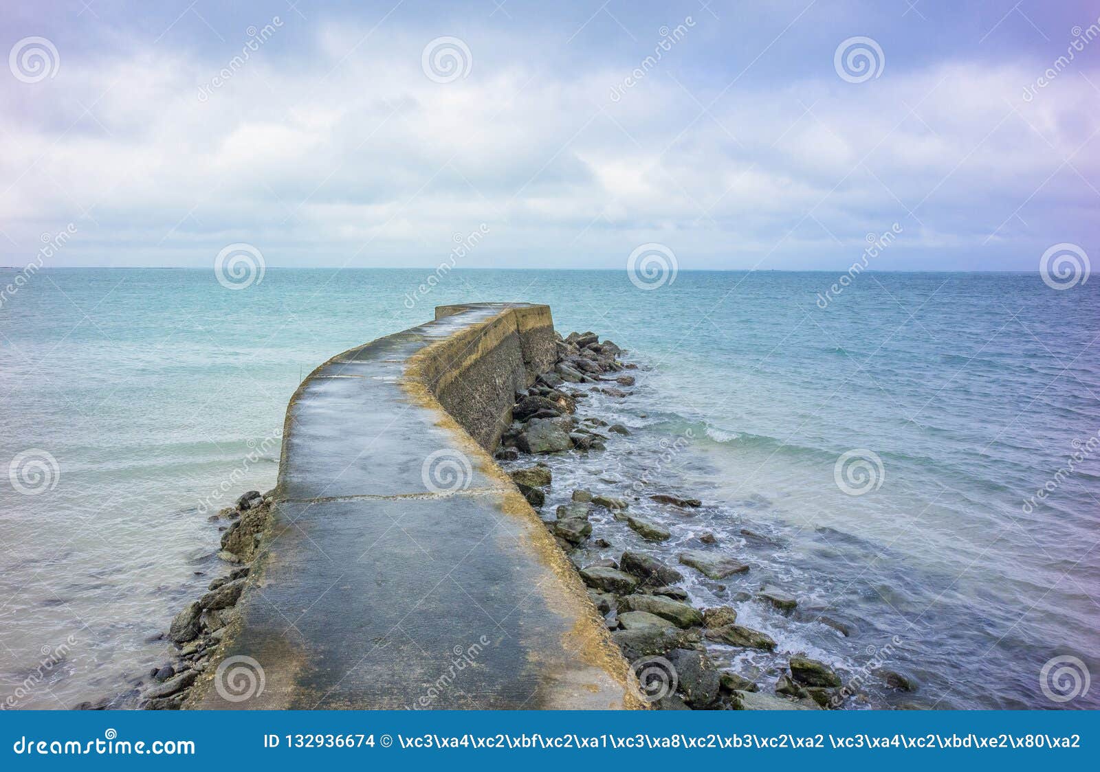 Way to the ocean stock photo. Image of construction - 132936674
