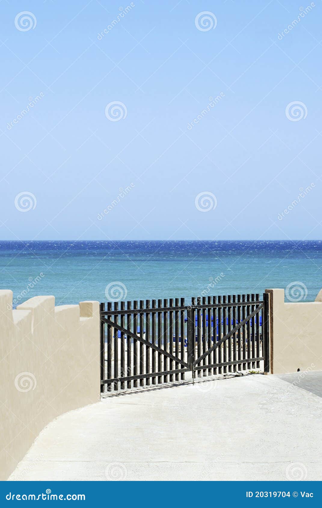 The way to the sea stock photo. Image of shore, road - 20319704