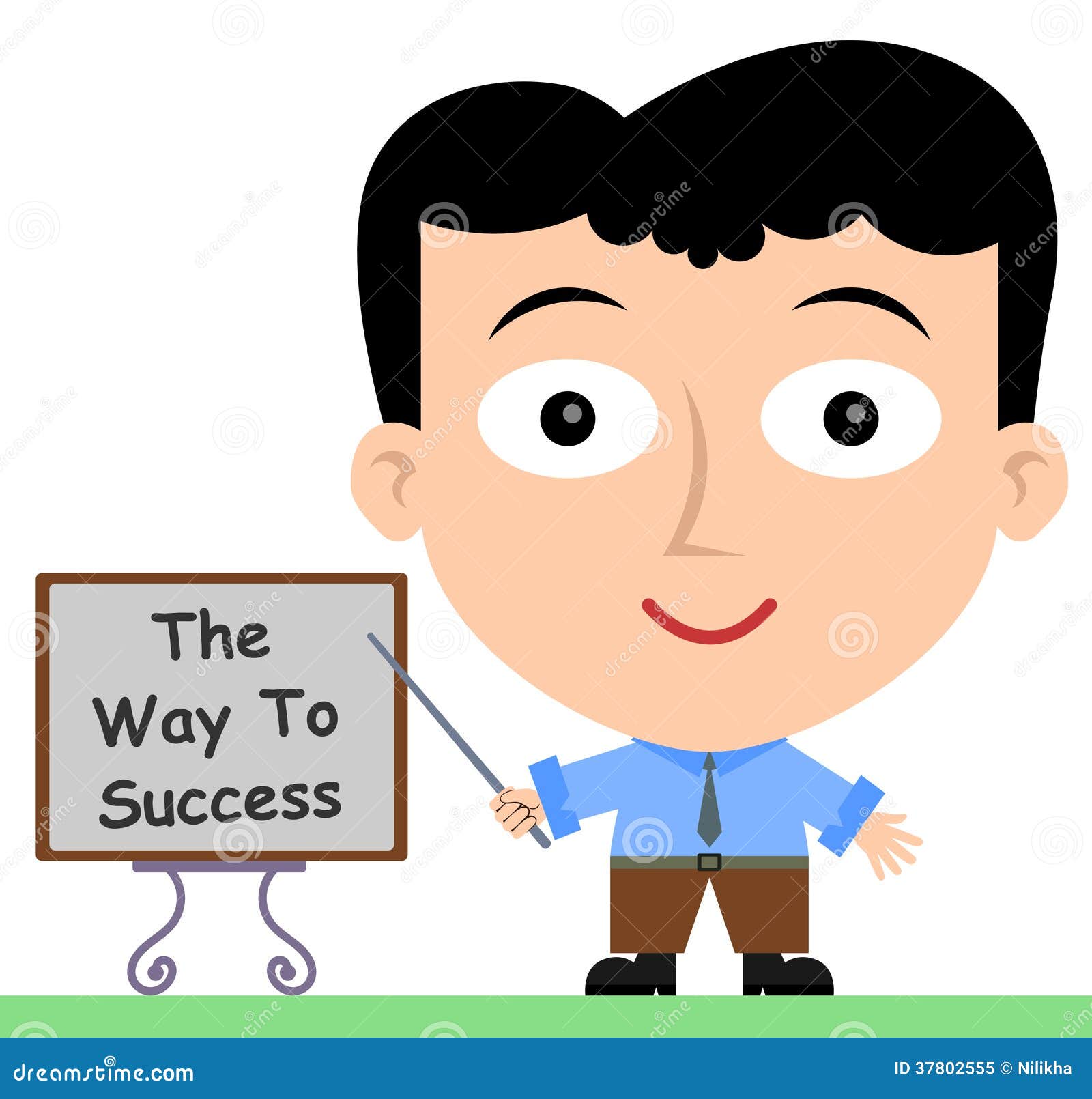 Way to success stock illustration. Illustration of male - 37802555