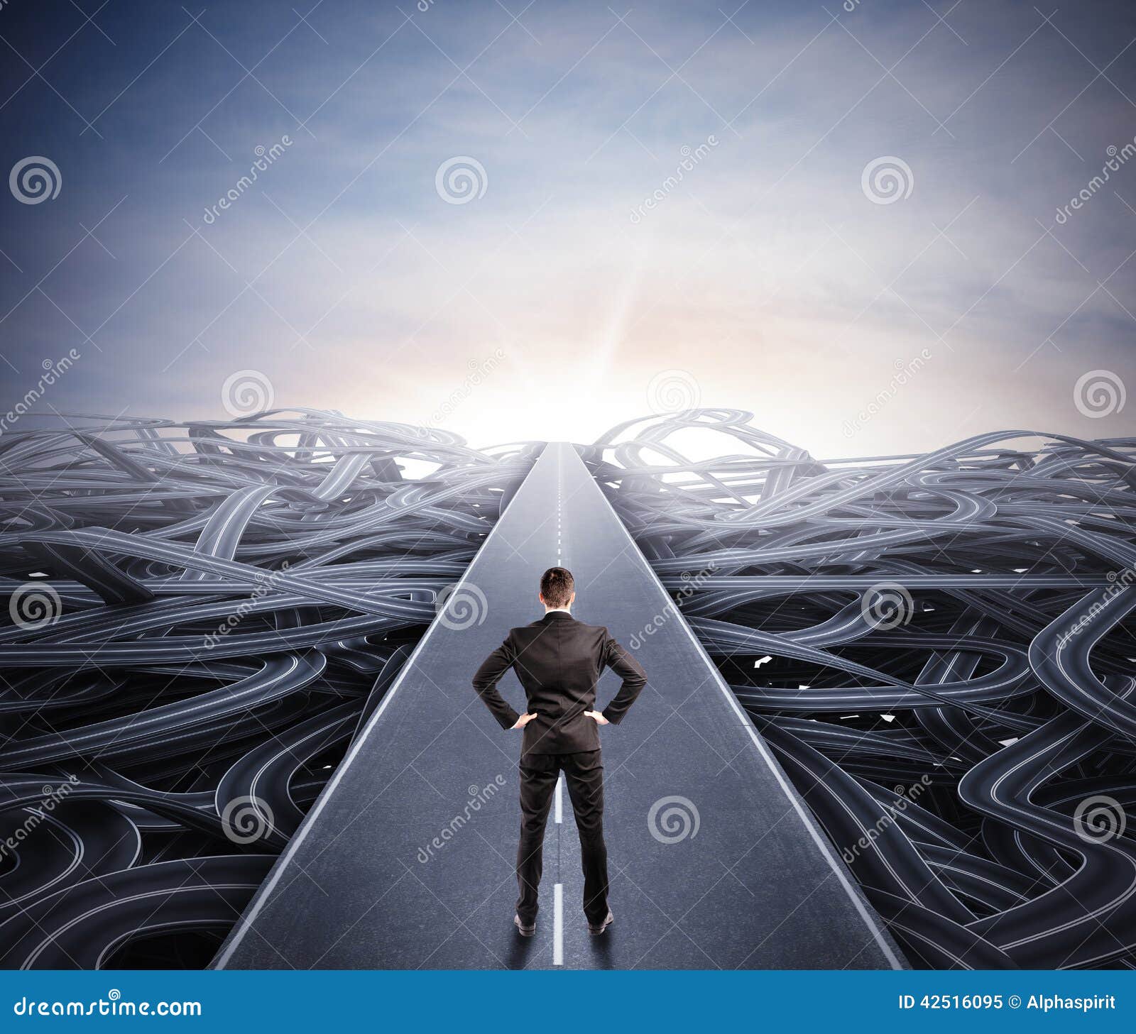 Way to success stock image. Image of navigation, highway - 42516095