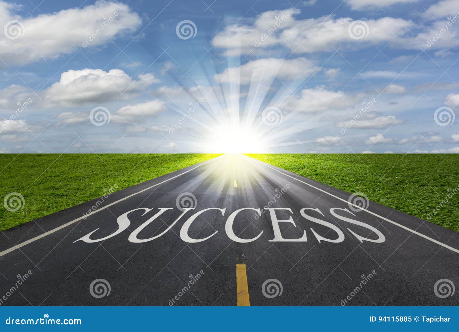 The Way To Success Concept. Stock Image - Image of color, cloud: 94115885