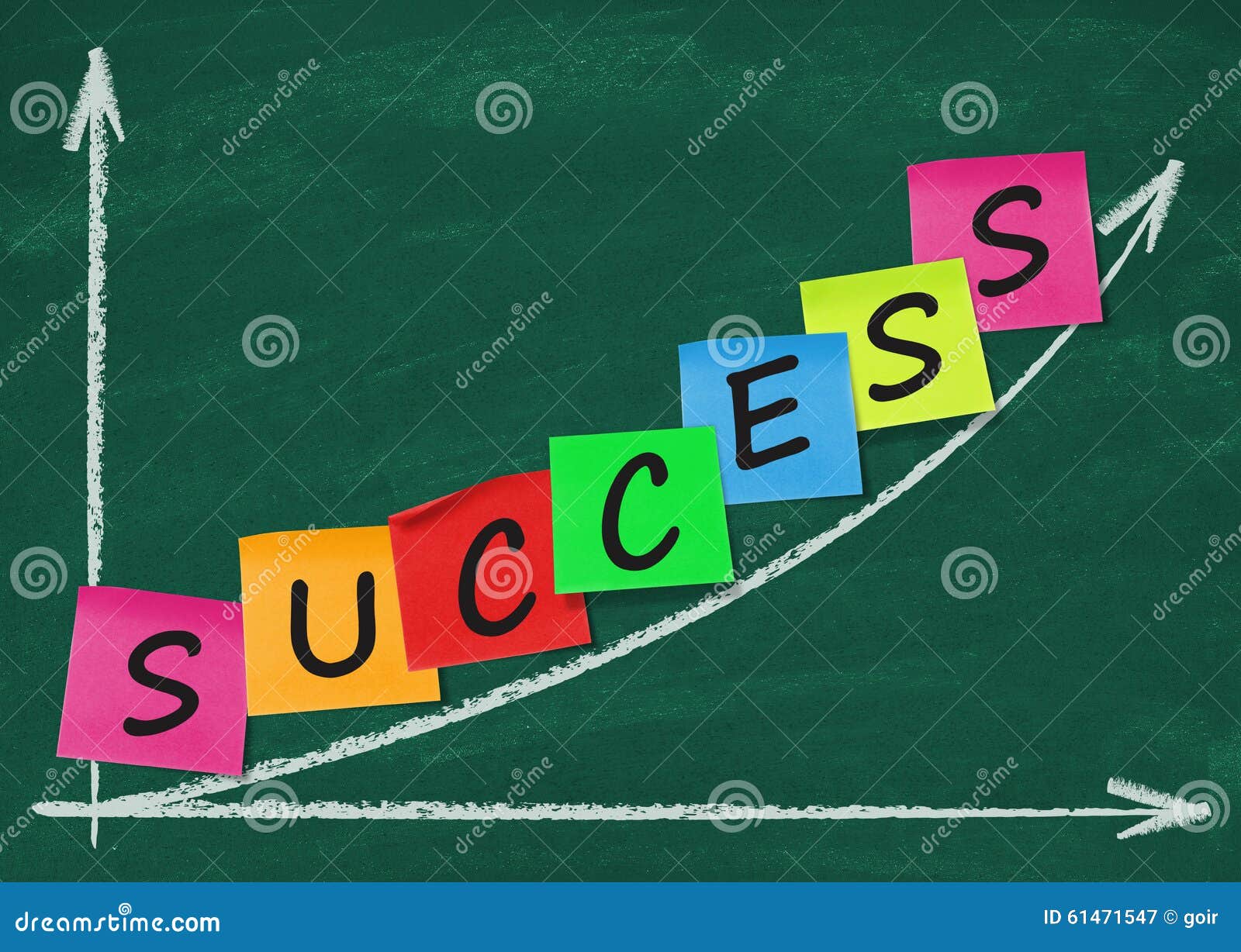 The way to success stock image. Image of brainstorming - 61471547