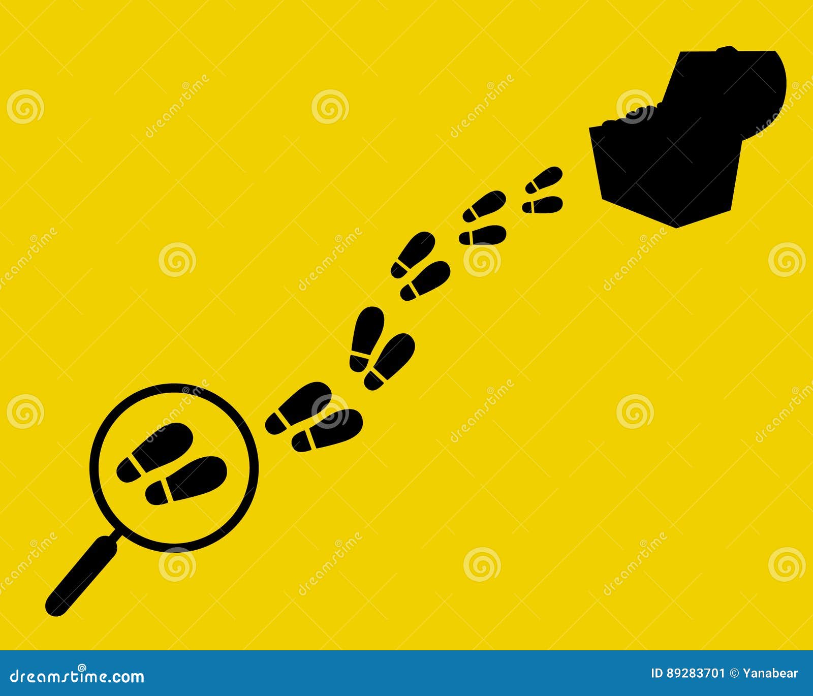 Footstep . Road. Cartoon Vector | CartoonDealer.com #63126215