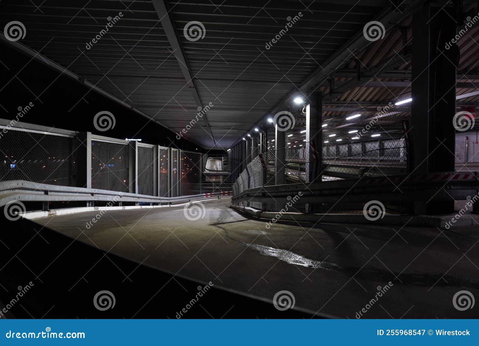 Way To an Underground Parking Stock Image - Image of city, cement ...