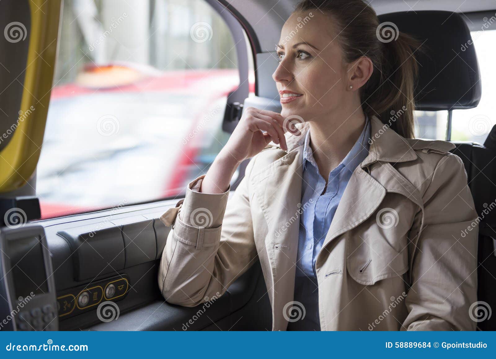On way to the work stock photo. Image of coat, female - 58889684
