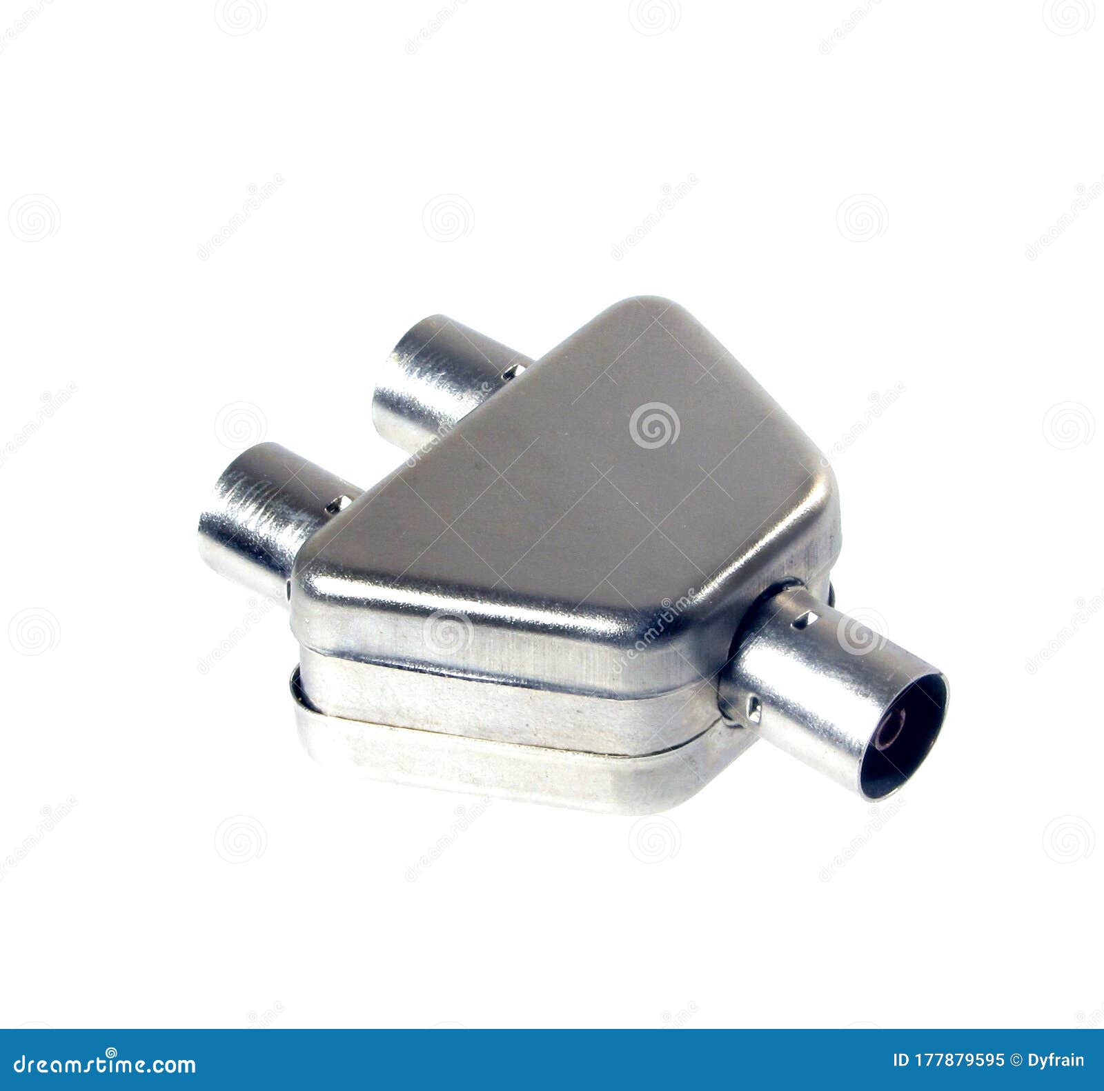 Splitter TV Signal With Connectors Royalty-Free Stock Photography ...