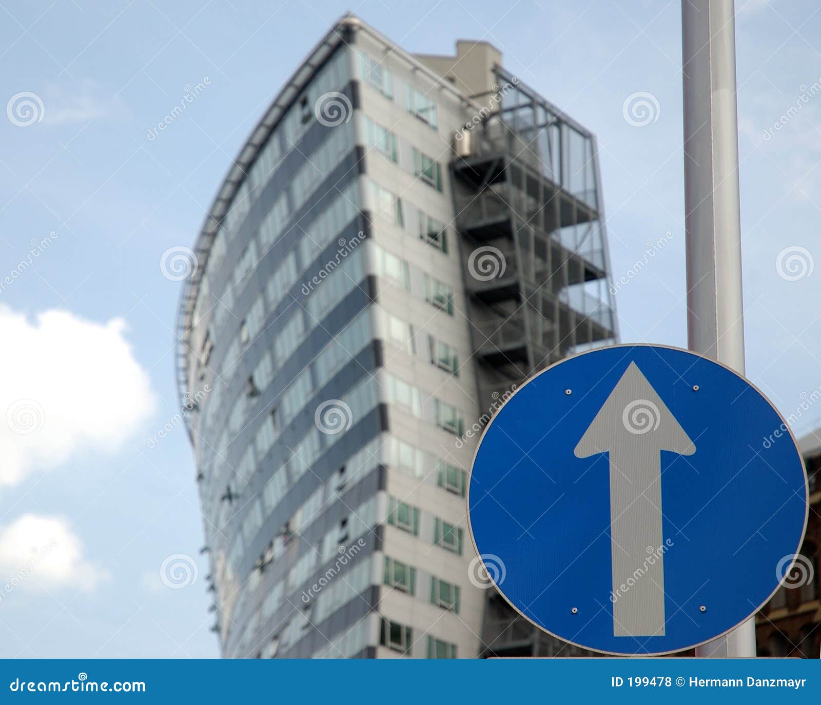 The only way is up stock photo. Image of urban, tower, direction - 199478