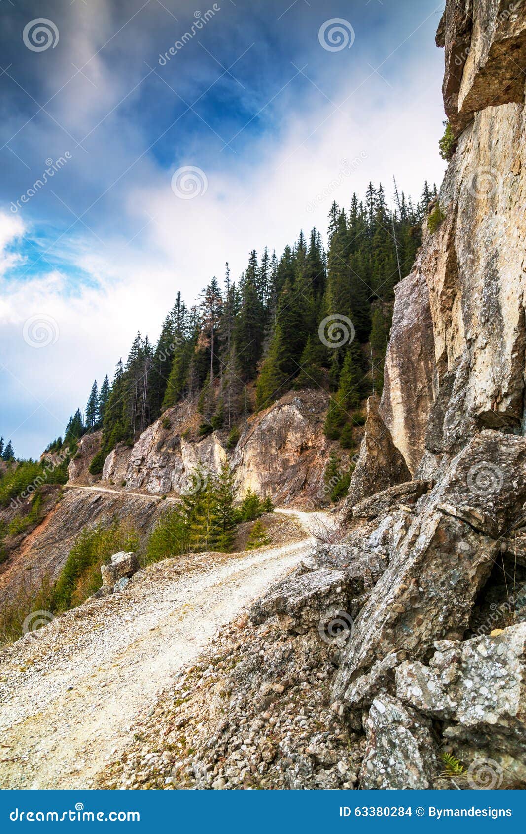 Way up on the mountain stock photo. Image of roadway - 63380284
