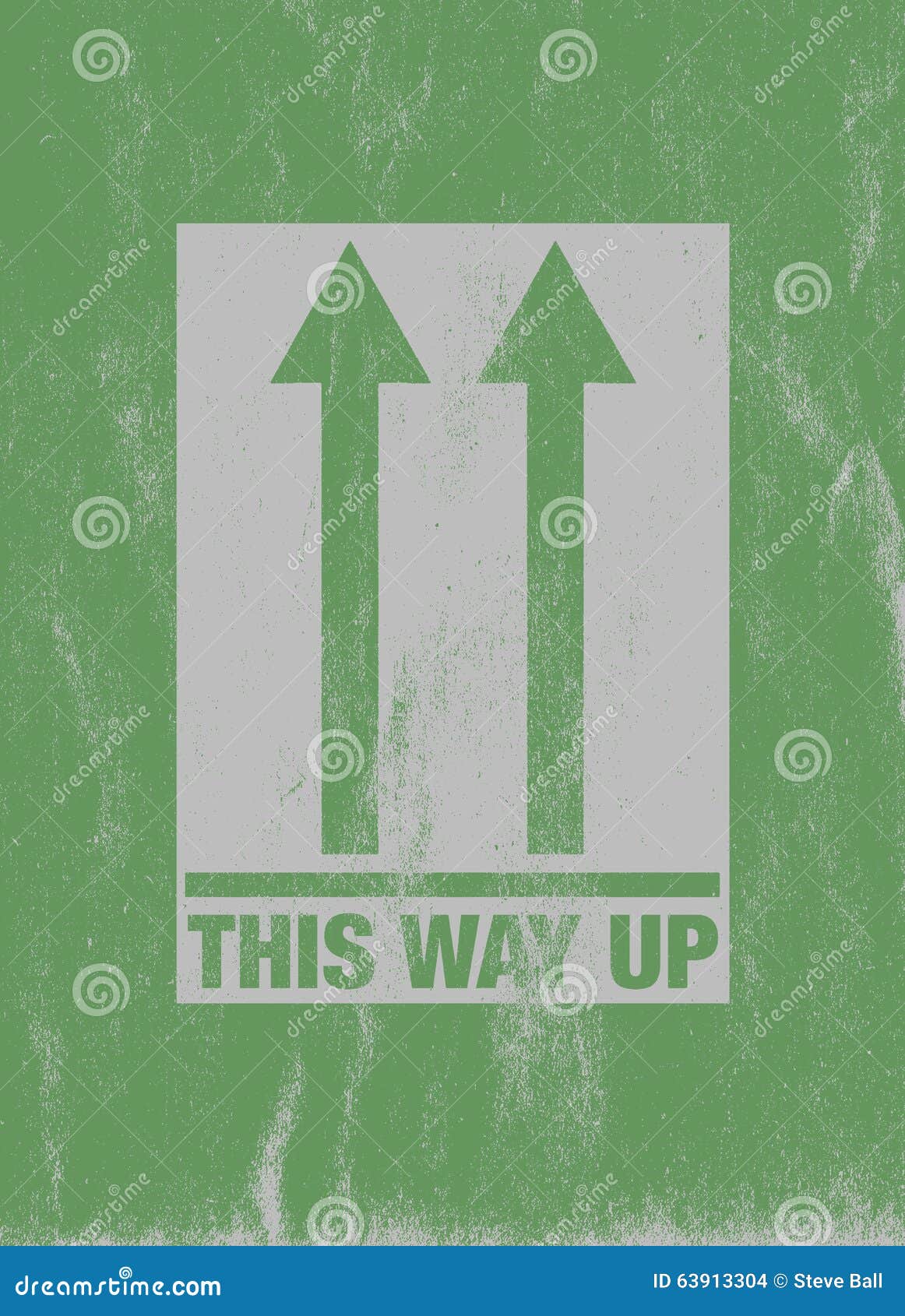 this way up sign stock illustration. Illustration of arrow - 63913304