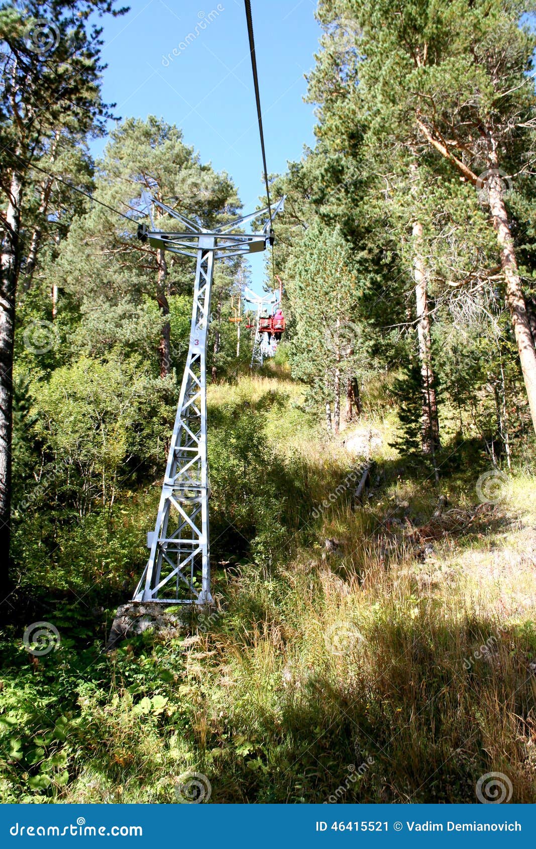 Way upward stock image. Image of bushes, blue, elbrus - 46415521