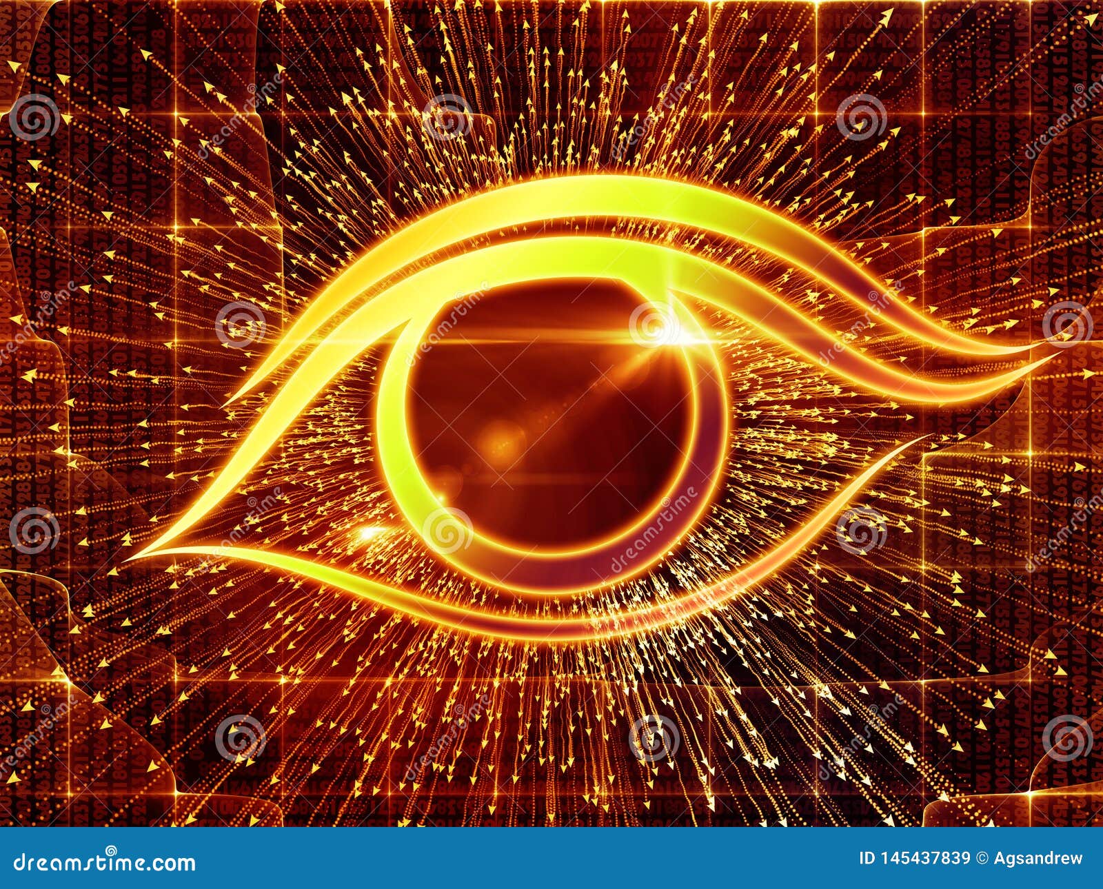 Way of Visual Information stock illustration. Illustration of observe ...