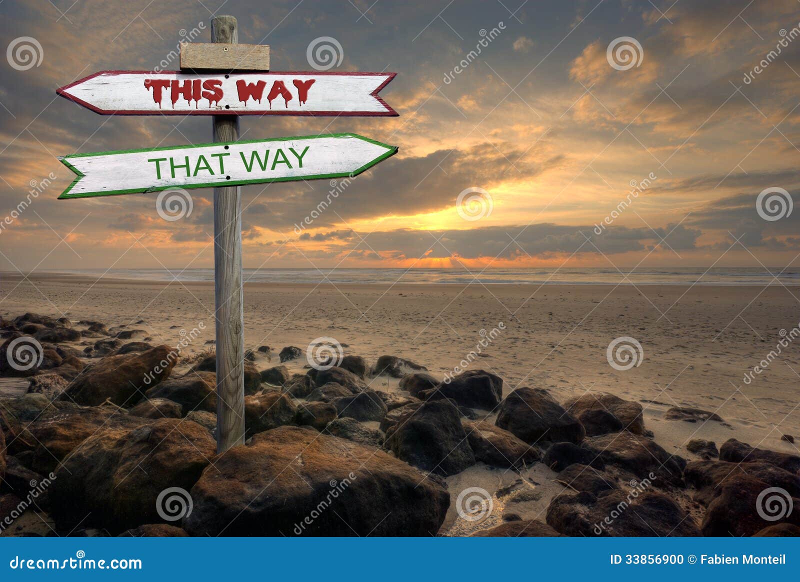 This way, that way stock photo. Image of arrow, showing - 33856900