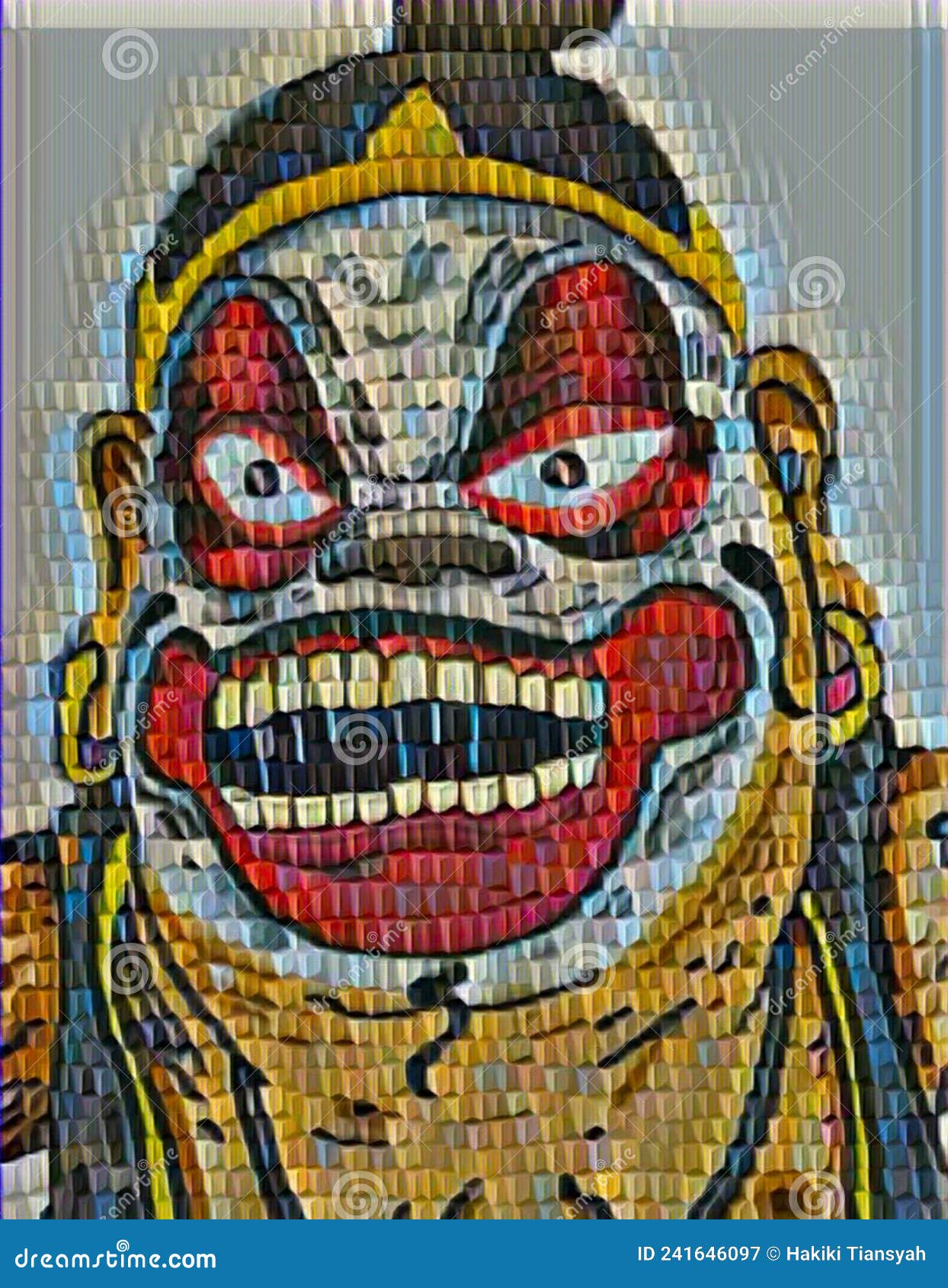 Wayang character art stock illustration. Illustration of street - 241646097