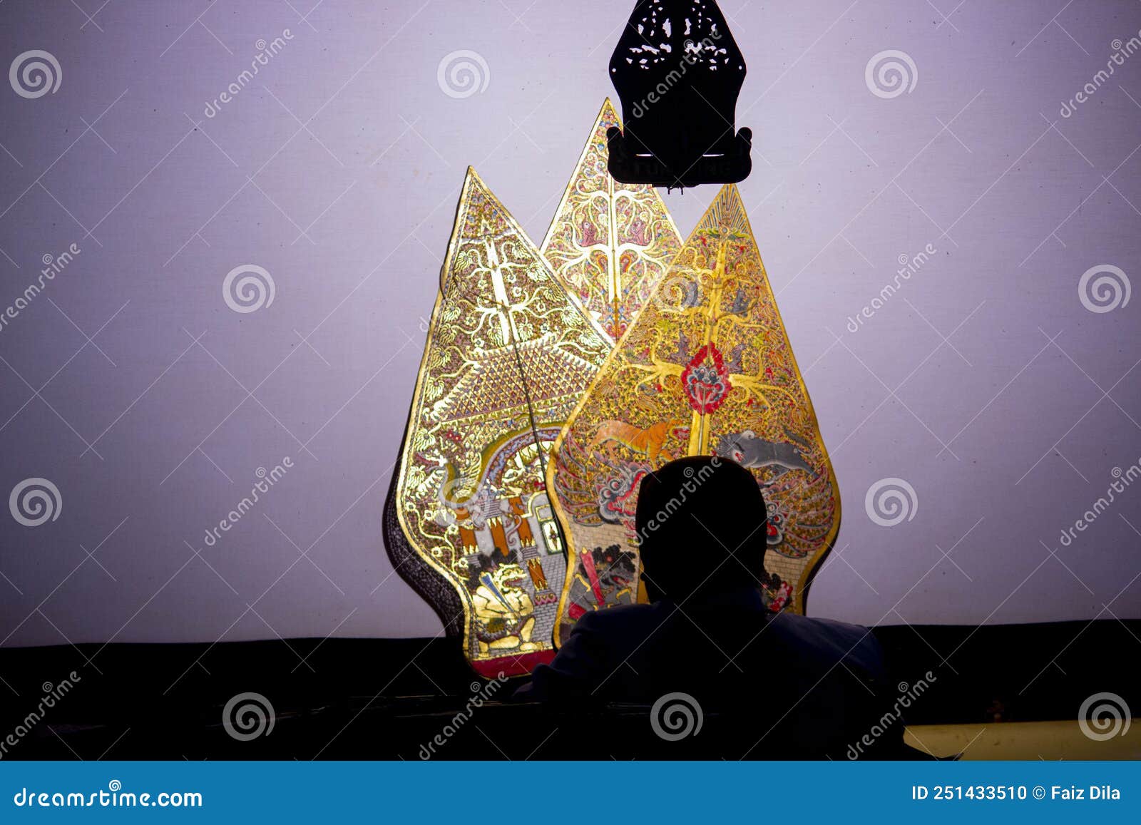 Wayang Kulit Or Shadow Puppets From Java, Indonesia Puppet Show By ...