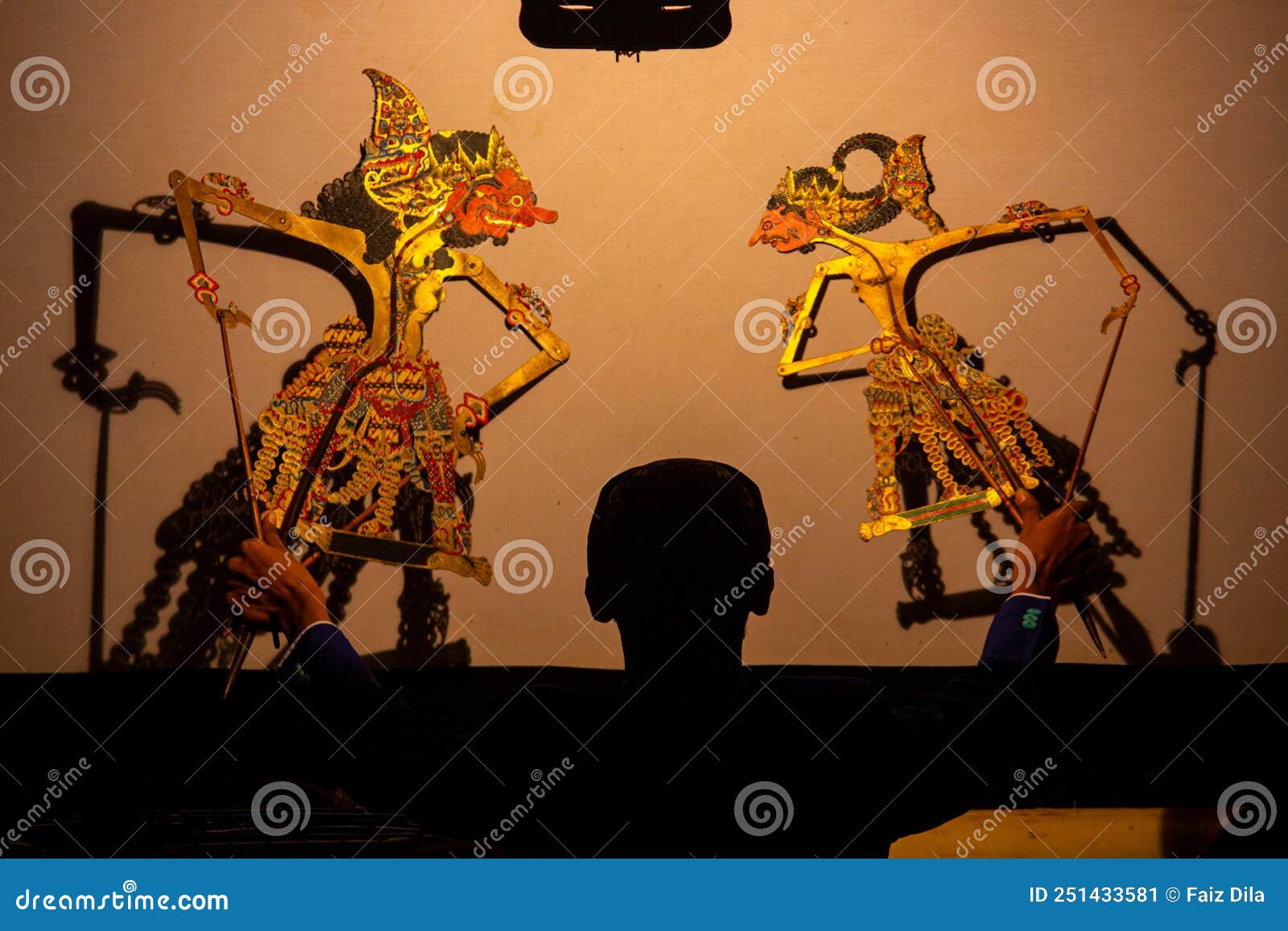 Wayang Kulit Or Shadow Puppets From Java, Indonesia Puppet Show By ...