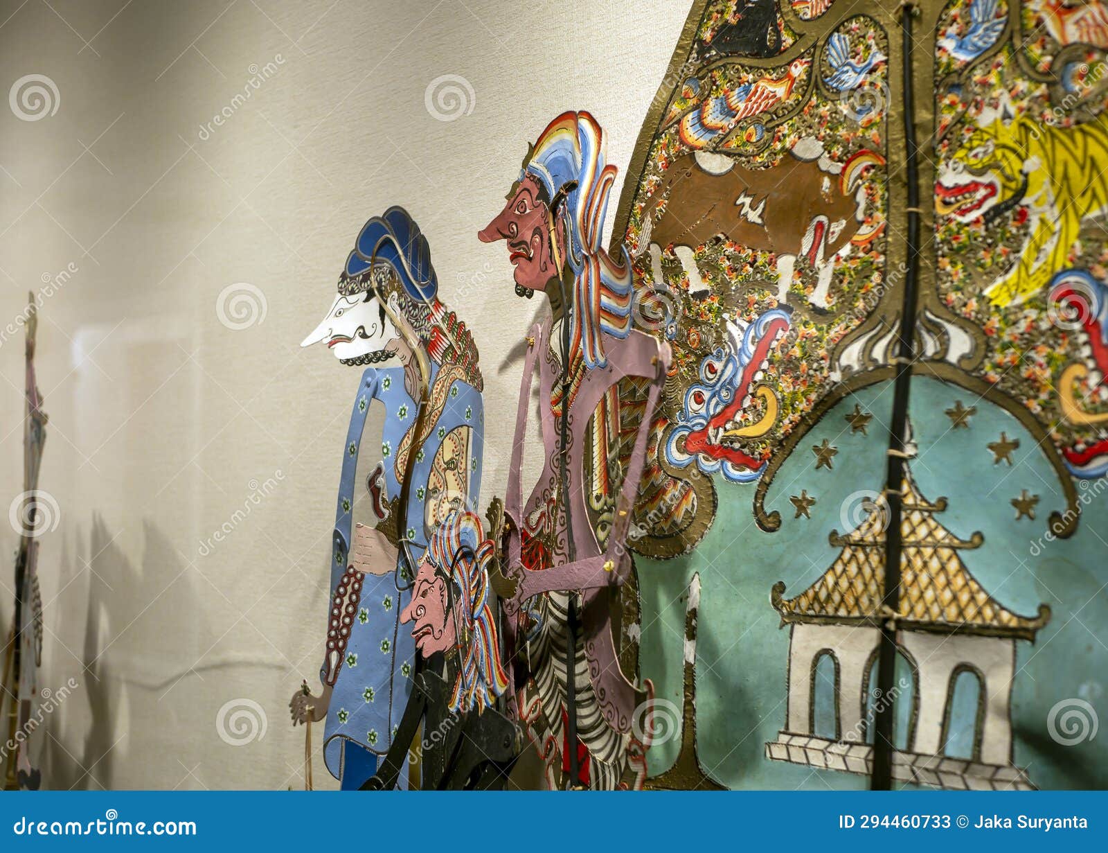 Wayang Kulit, Shadow Puppets, a Traditional Javanese Art, from Java ...