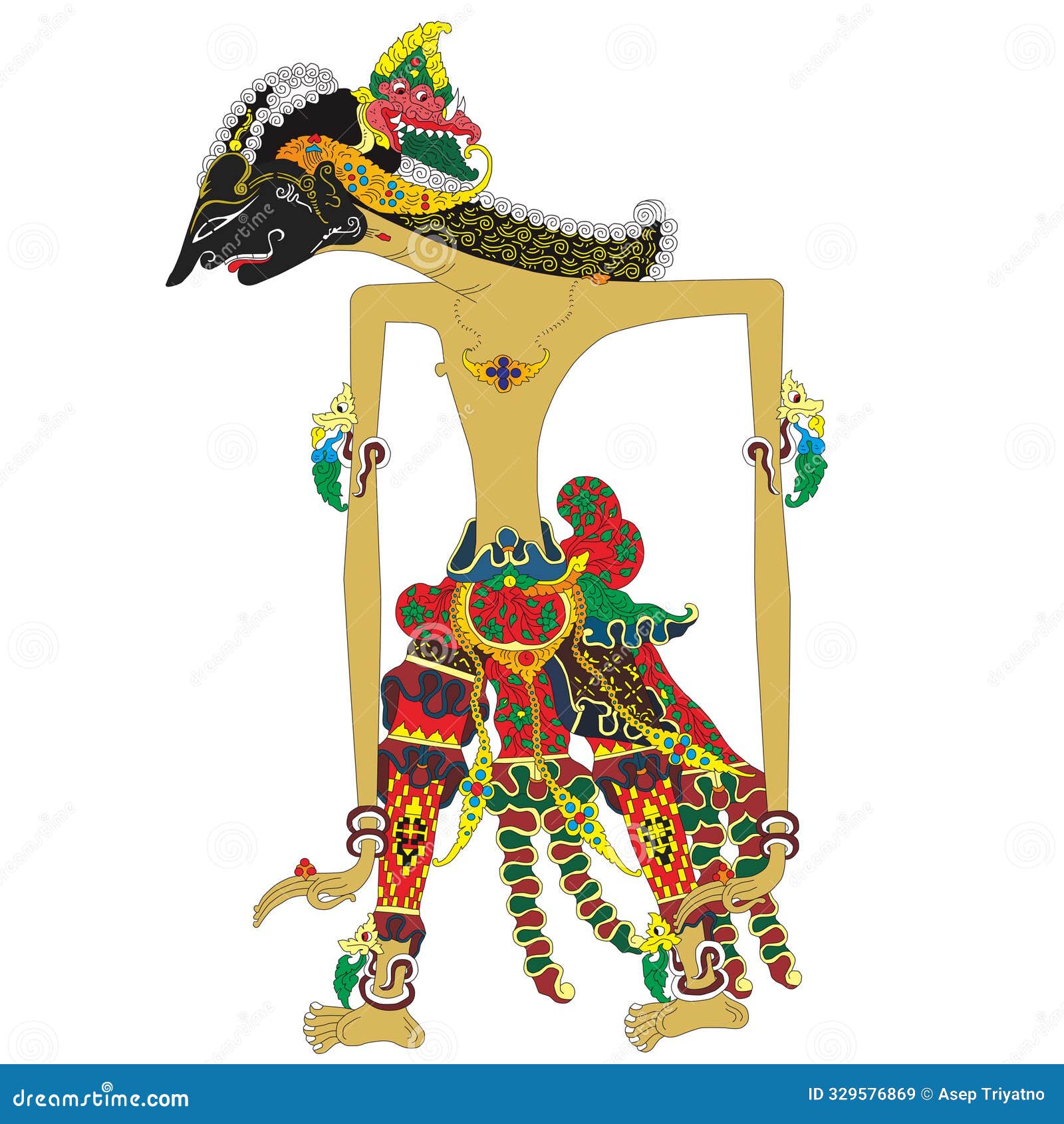 Wayang Puppet Cartoon Vector | CartoonDealer.com #40005219