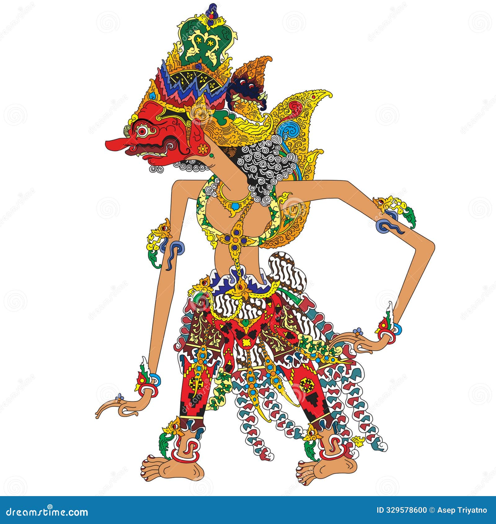 Wayang Puppet Shadow - Darmawasesa Royalty-Free Stock Image ...