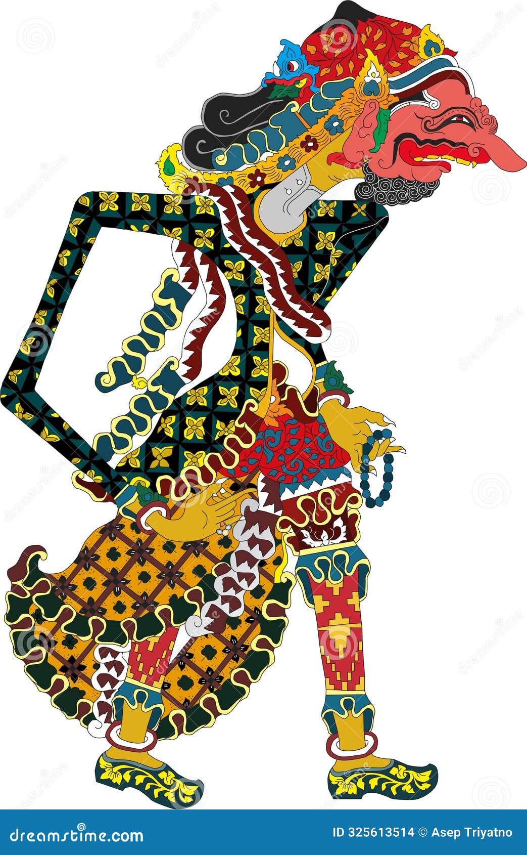 Wayang Puppet Shadow - Drona Stock Illustration - Illustration of ...