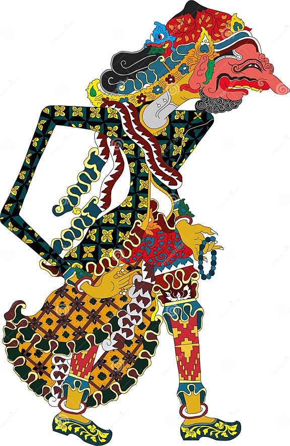 Wayang Puppet Shadow - Drona Stock Illustration - Illustration of ...