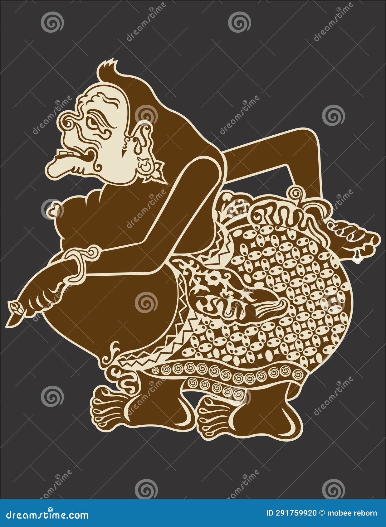 Wayang Semar, Semar Vector, Leather Puppet, Ismoyo Stock Illustration ...