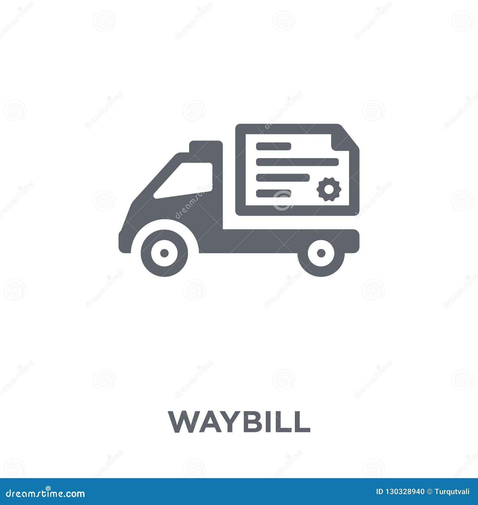 Waybill Icon from Delivery and Logistic Collection. Stock Vector ...
