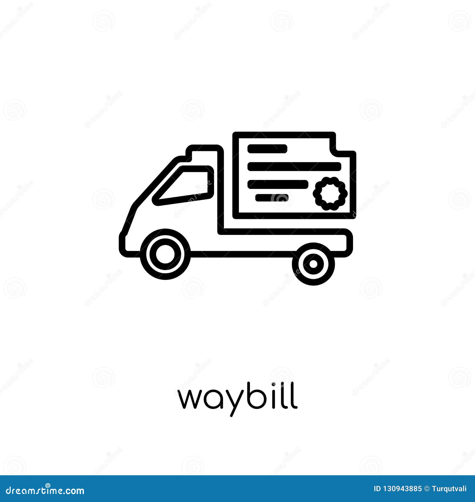 Waybill Icon from Delivery and Logistic Collection. Stock Vector ...