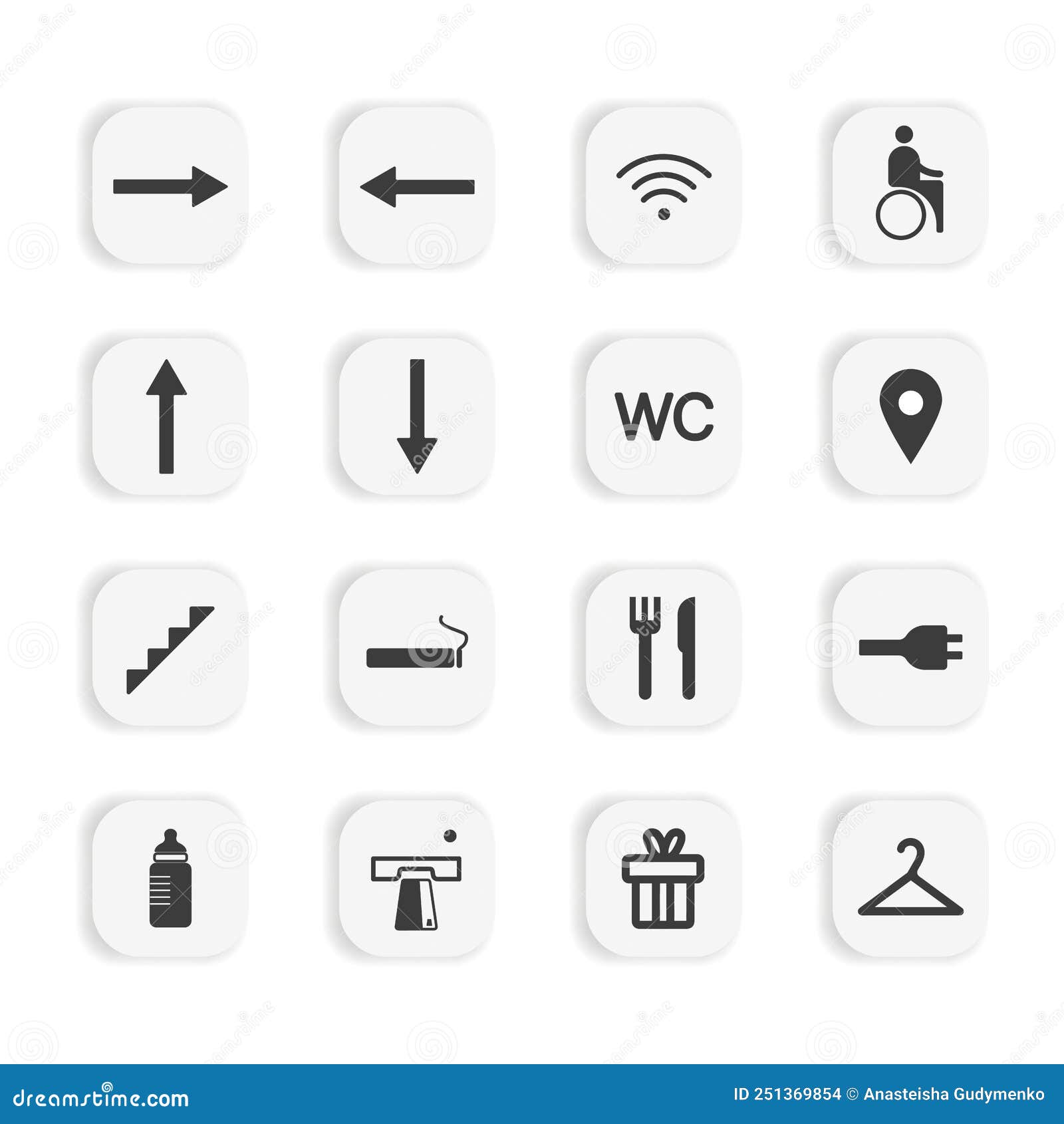 Wayfinding Signage, Simbole, Stock Vector - Illustration of change ...