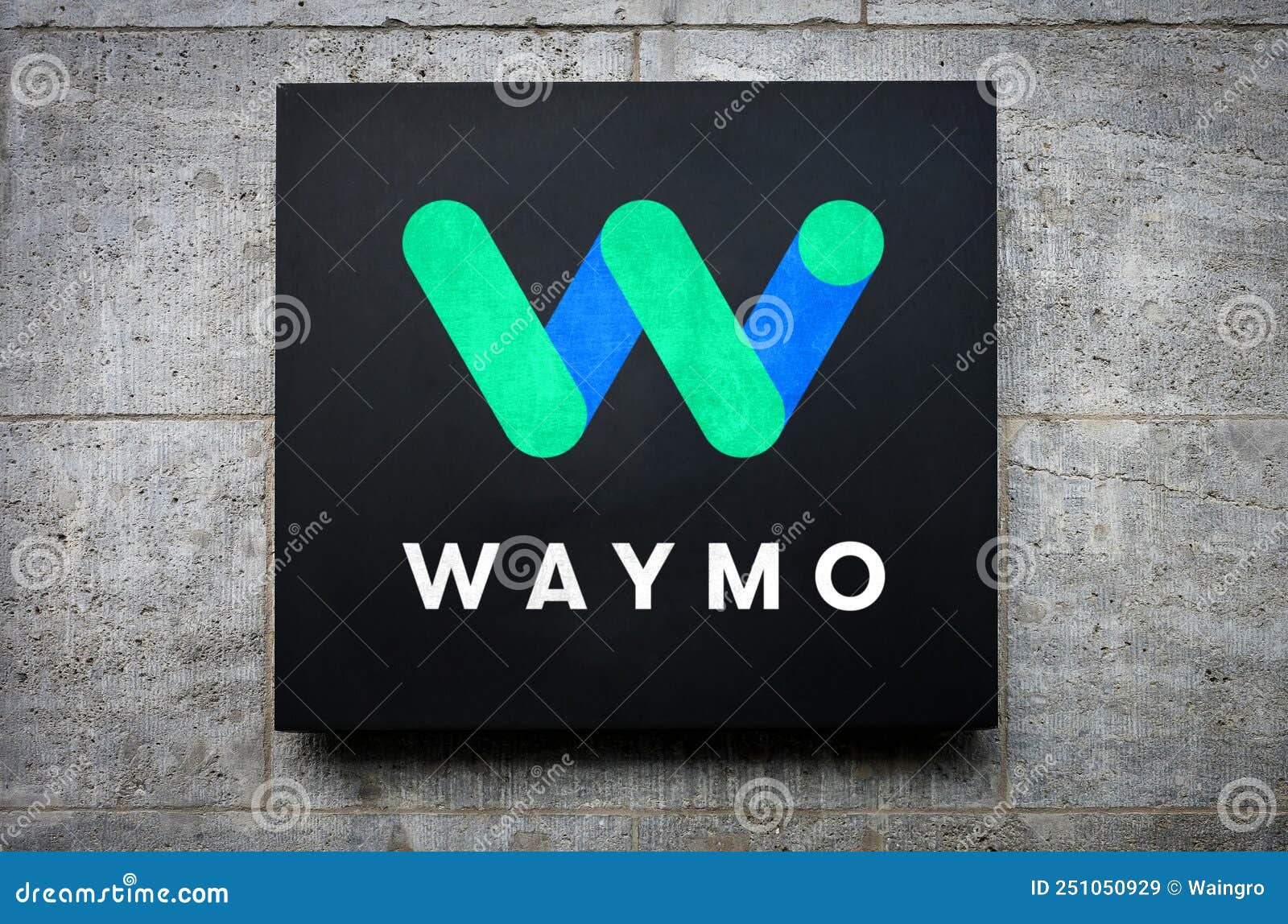 Waymo company logo editorial stock image. Image of technology - 251050929