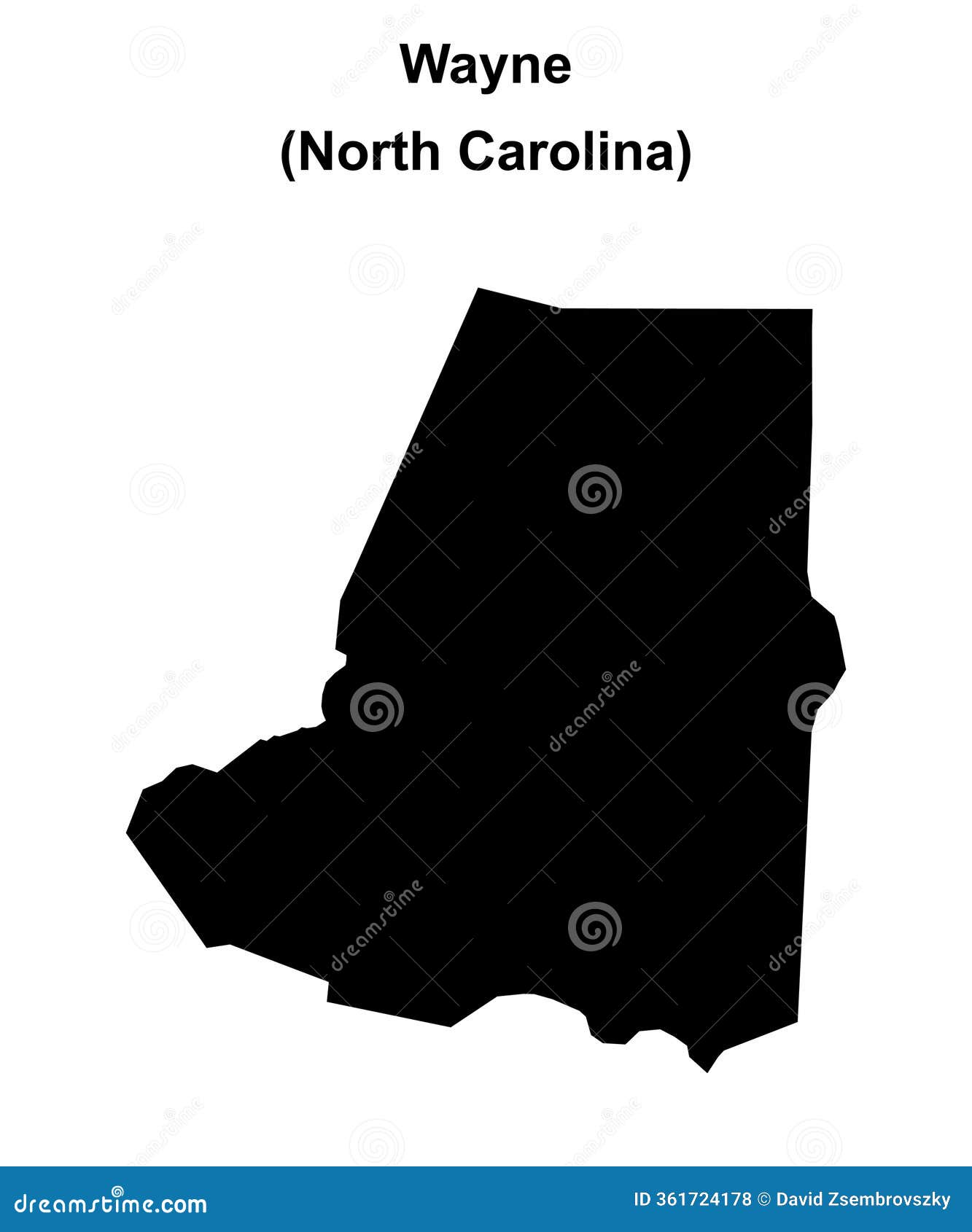 Wayne Outline Map Vector Illustration | CartoonDealer.com #357456020