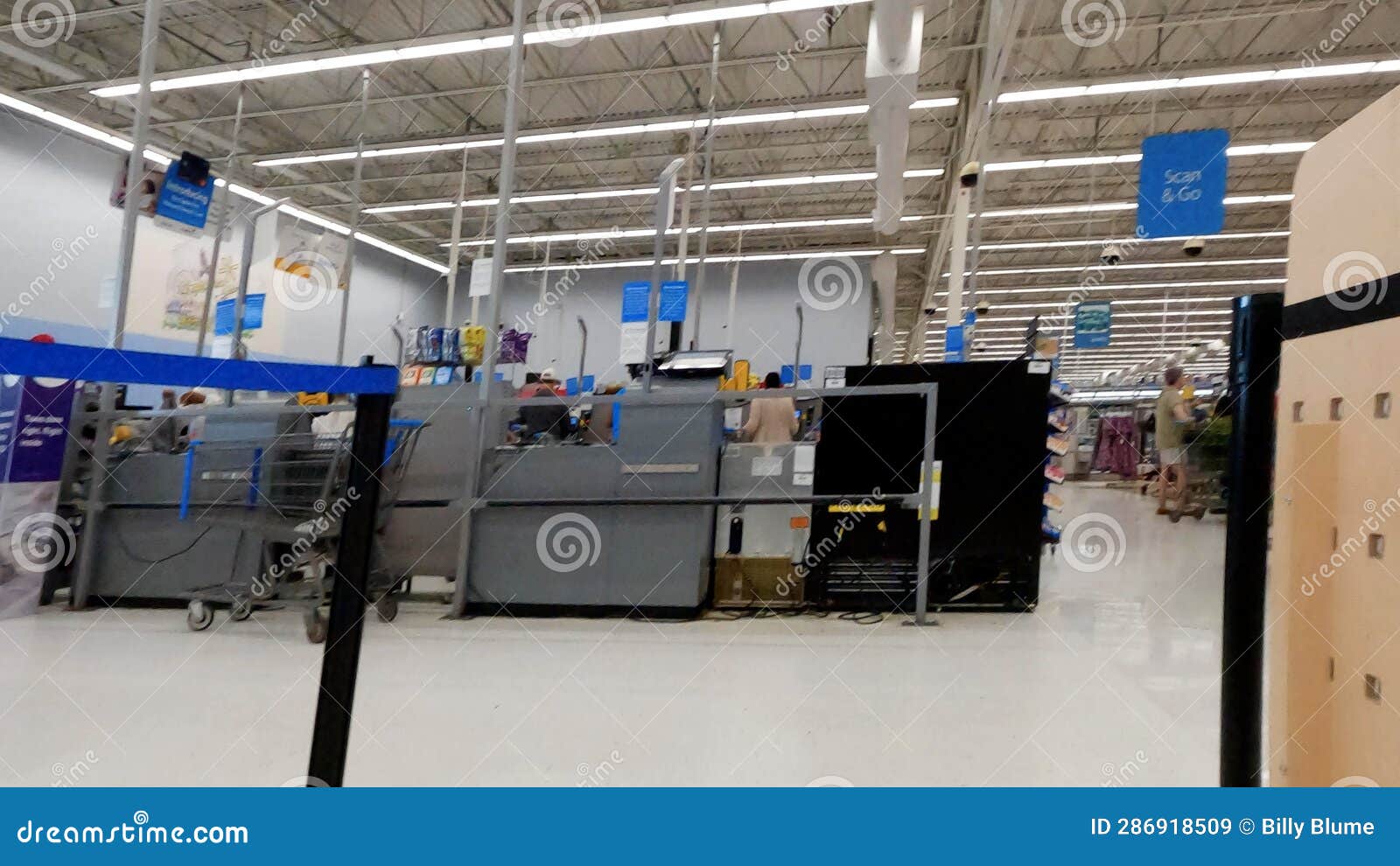 Walmart Interior Front of Store Editorial Stock Image - Image of goods ...