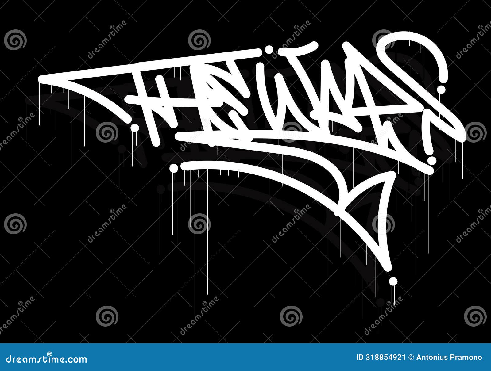 The WAYS Graffiti Tag Style Art Stock Vector - Illustration of card ...
