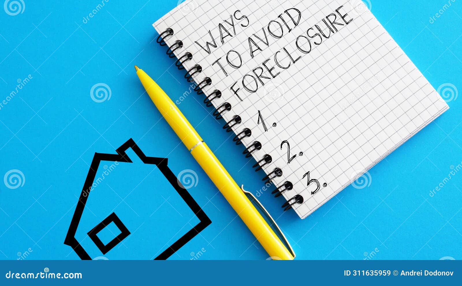 Ways To Avoid Foreclosure are Shown Using the Text Stock Image - Image ...