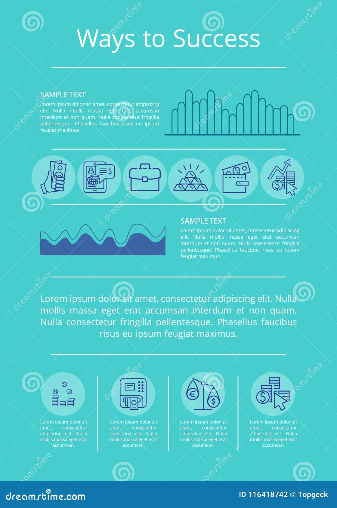Ways To Success Visualization Vector Illustration Stock Vector ...