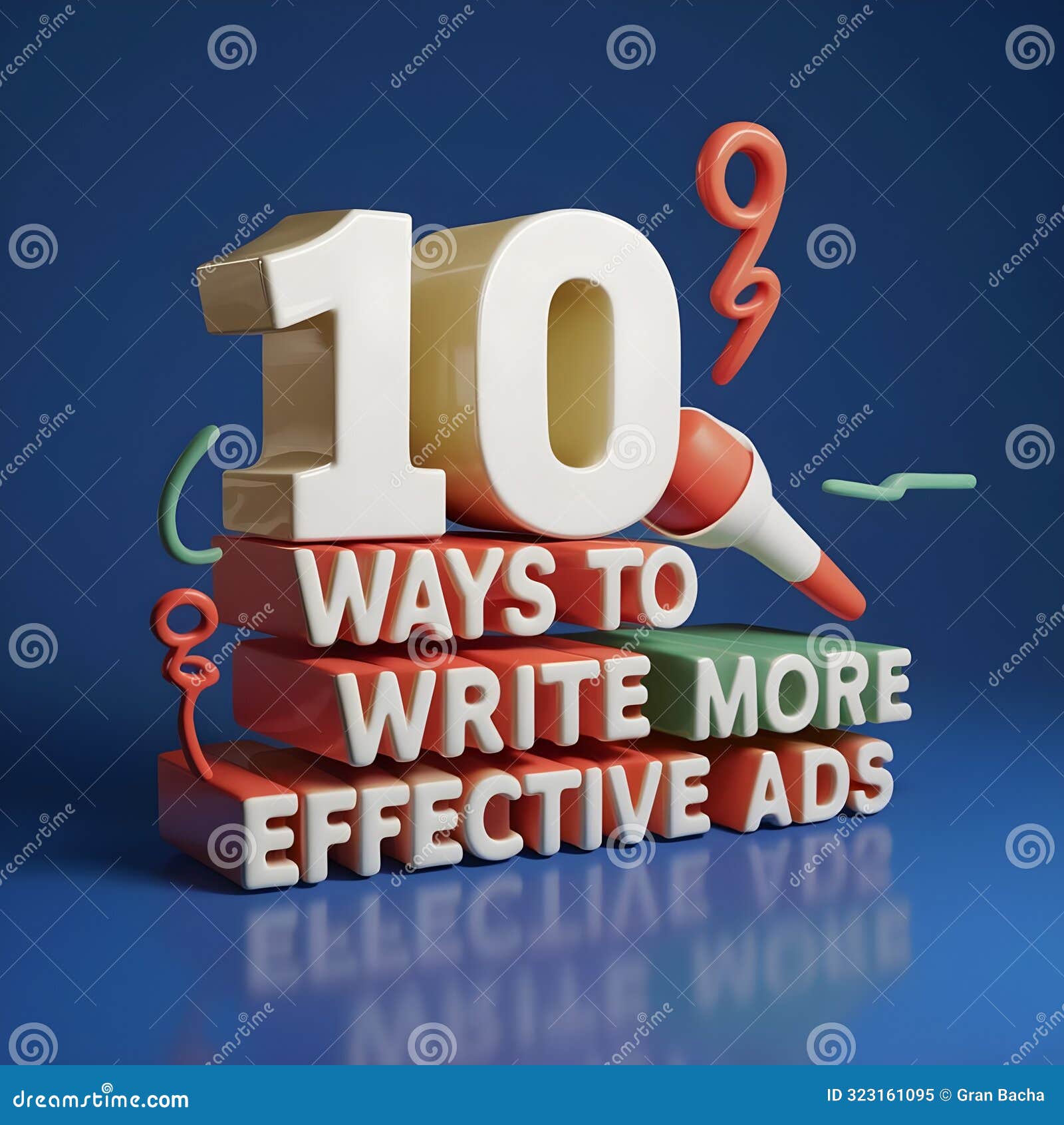 10 WAYS TO WRITE MORE EFFECTIVE ADS Stock Illustration - Illustration ...