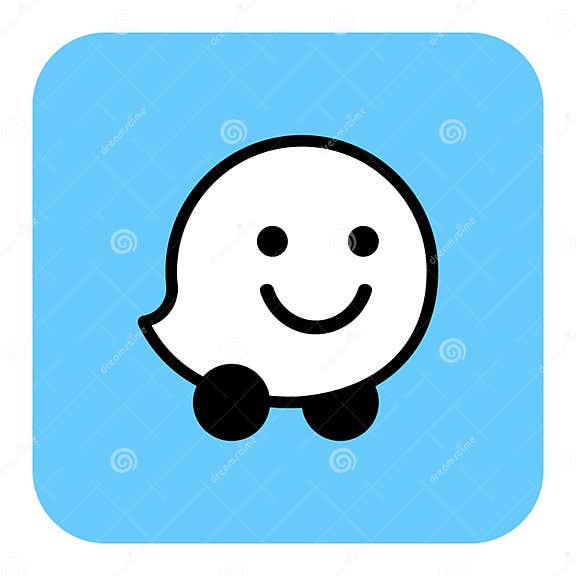 Waze icon editorial photo. Illustration of communication - 288650671