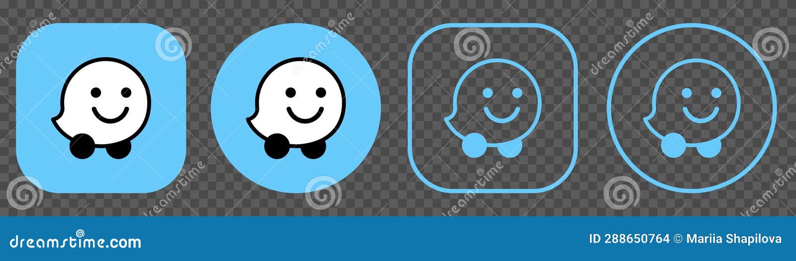 Waze Logo Vector Illustration | CartoonDealer.com #288650728