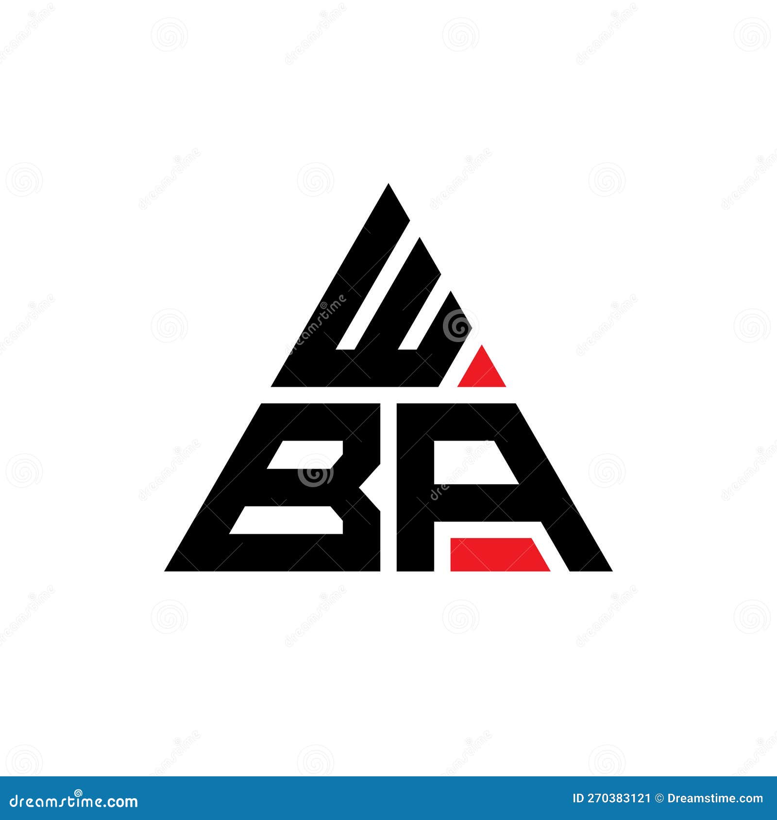 WBA Triangle Letter Logo Design with Triangle Shape. WBA Triangle Logo ...