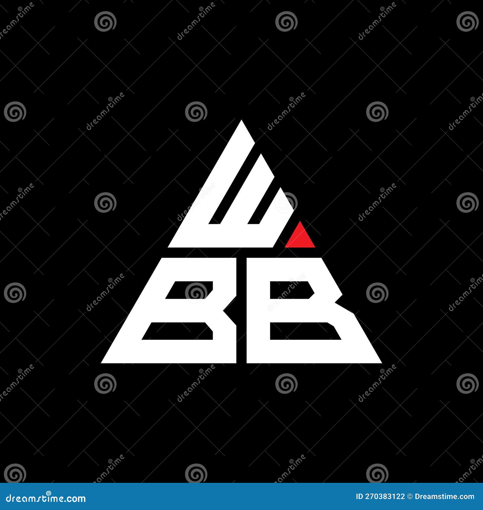 WBB Triangle Letter Logo Design with Triangle Shape. WBB Triangle Logo ...